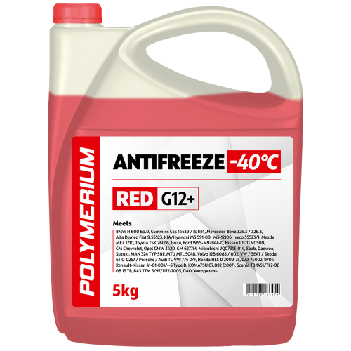 POLYMERIUM antifreeze G12+ RED